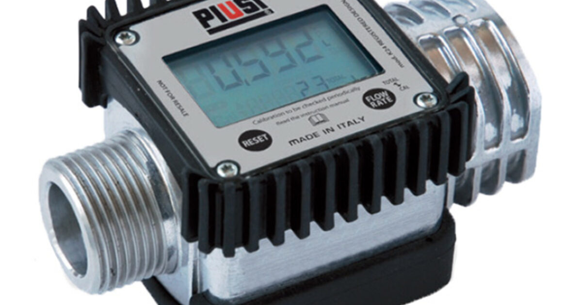 Piusi K24 Aluminium Diesel Flow Meter & Digital Fuel Flow Meter | CTS
