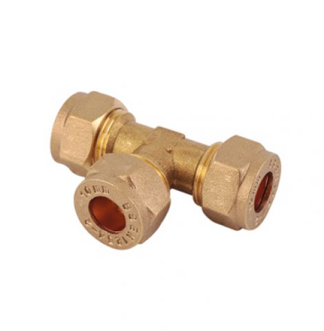 Equal Tee C x C x C Brass Compression Fittings | CTS